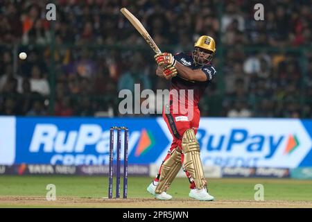 Royal Challengers Bangalore's Mahipal Lomror celebrates his fifty runs ...