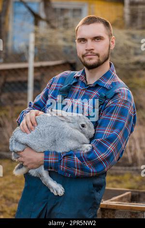 Fluffy Rabbit, small mammal in a zoo park Stock Photo - Alamy