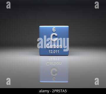 3d Periodic table design for Carbon element Stock Photo - Alamy