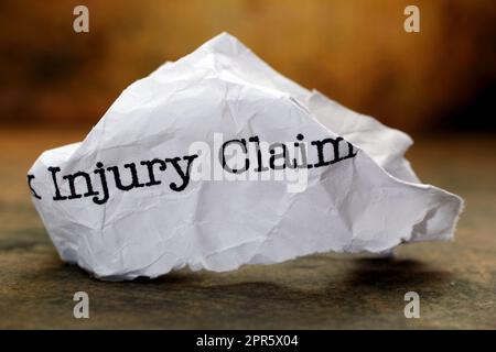 Claim form trash Stock Photo - Alamy