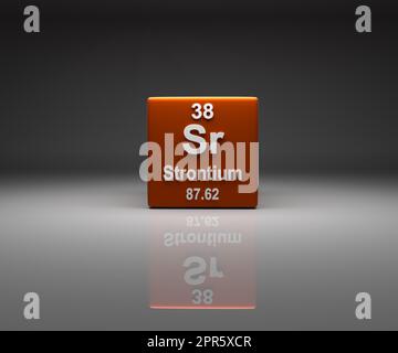 Strontium chemical element periodic table science symbol Stock Photo ...