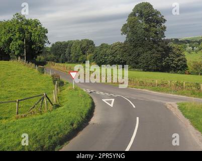 Regulatory Signs, Give Way Or Yield And Roundabout Traffic Sign Stock ...