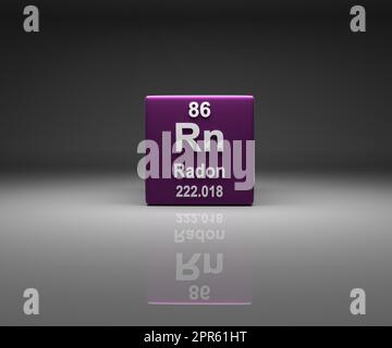 Symbol for the chemical element radon Stock Photo - Alamy