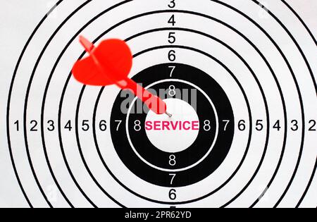 The Customer Service Target Market Support Assistance Concept Stock ...