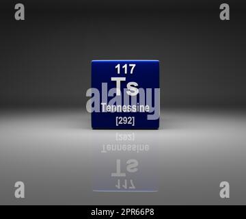 Periodic table - 117 Tennessine Stock Photo - Alamy