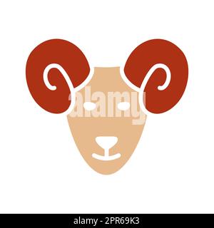 Sheep glyph icon. Animal head. Farm sign. Graph symbol for your web ...