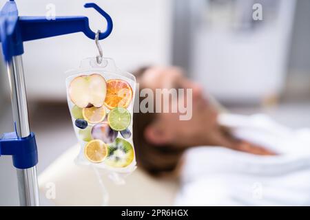 IV Drip Vitamin Infuser Therapy Solution Stock Photo - Alamy