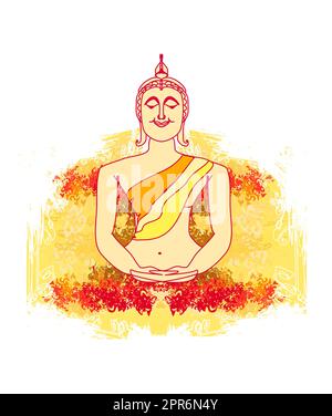 Vector of Chinese Traditional Artistic Buddhism Pattern Stock Photo - Alamy