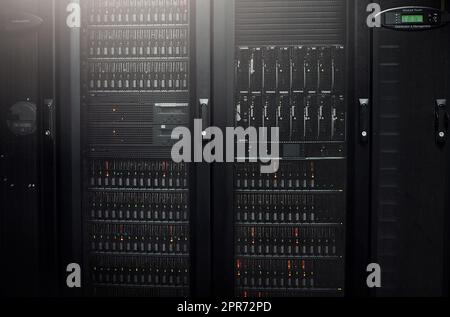 Neat and organized for an efficient computer network. industrial ...