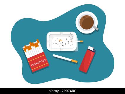 Stop Smoking or No Cigarettes for Fight Against Unhealthy Smoker Habit ...