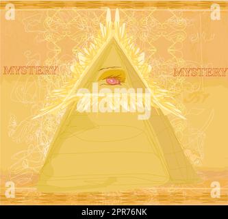 Ancient Pyramid Eye Design Stock Photo - Alamy