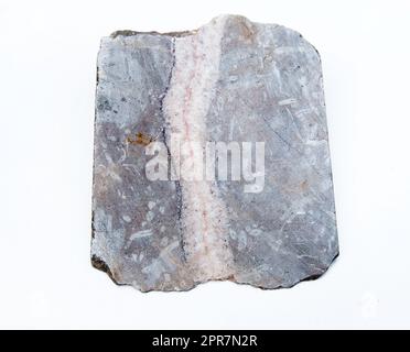 quartz inside a rock over white background Stock Photo - Alamy