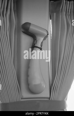 An emergency hammer, emergency hammer or glass breaking hammer in a bus ...