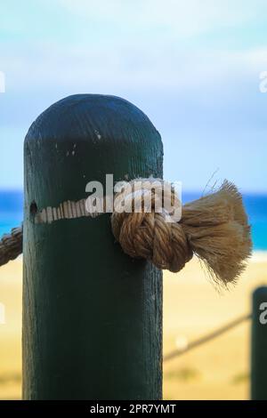 A railing, a barrier to a beach access Stock Photo - Alamy