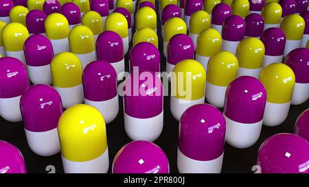 Medical pills. Computer generated 3d render Stock Photo - Alamy