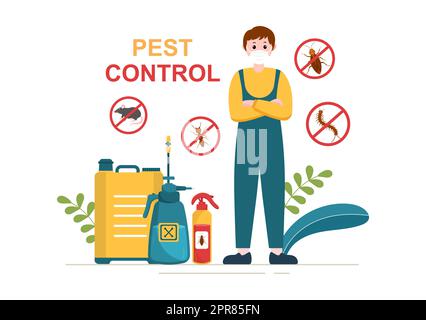 Pest Control Service with Exterminator of Insects, Sprays and House ...