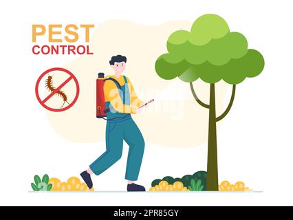 Pest Control Service with Exterminator of Insects, Sprays and House ...