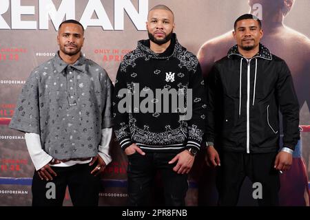 Harlem Eubank, Chris Eubank Jr and Joseph Eubank seen attending a VIP ...