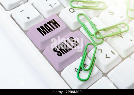 Conceptual caption Math Skills, Business overview starting to learn how ...