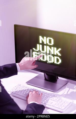 Conceptual caption Stop Eating, Concept meaning cease the activity of ...