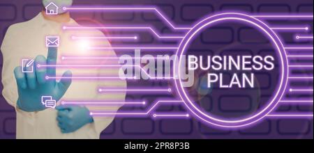 Hand writing sign Business Plan. Business idea Structural Strategy ...