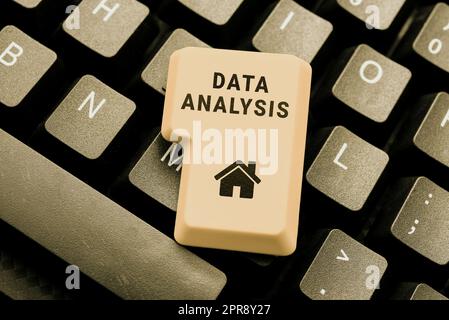 Text showing inspiration Data Analysis. Conceptual photo Translate ...