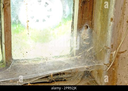 Window with very dirty and dusty glass in daylight Stock Photo - Alamy