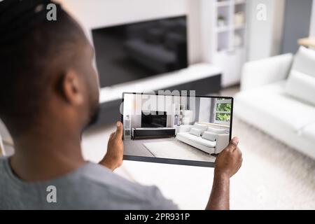 Virtual Real Estate House Video Conference Stock Photo - Alamy