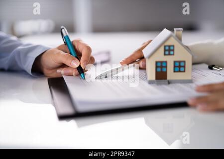 Property Management. House Lease And Ownership Deed Stock Photo - Alamy