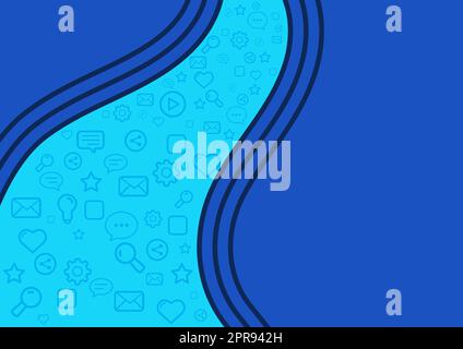 Icons symbolizing successful online communication colleagues achieving ...