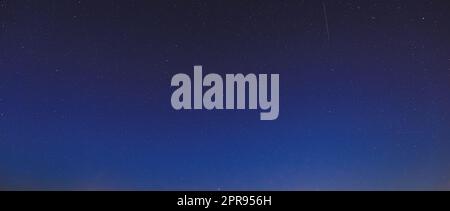 Real Night Sky Stars. Natural Starry Sky Dark Black Background Backdrop ...