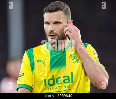 Erik Pieters #15 of West Bromwich Albion during the Sky Bet ...