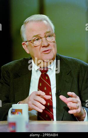 Former Attorney General Edwin Meese III, right, departs after President ...