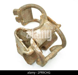 Vintage metal clamp used in construction industry Stock Photo - Alamy