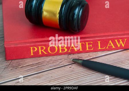 Probate law and gavel on a table. Law concept Stock Photo - Alamy