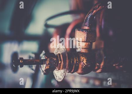 Image of old steam engine facility Stock Photo - Alamy