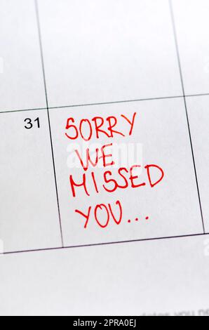 sticky note sorry Stock Photo - Alamy