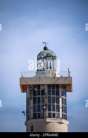 Detail of the top of a lighthouse. Lighthouse with glass dome Stock ...