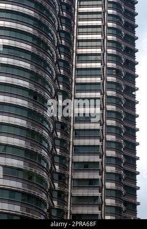 Detail of Petronas twin towers facade, Kuala Lumpur, Malaysia Stock ...