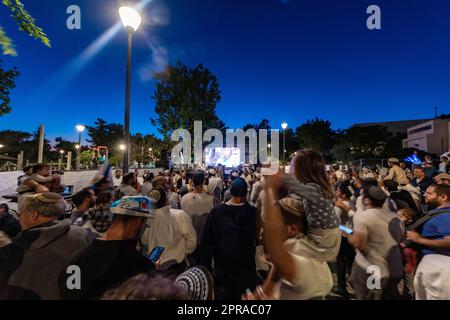 Harish, Israel. Religious Jews celebrate the country's independence ...