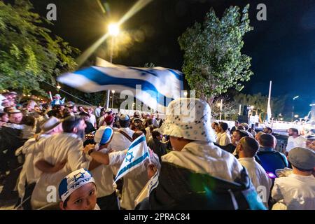 Harish, Israel. Religious Jews celebrate the country's independence ...