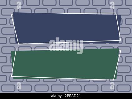 Blank Rectangular Shapes For Business Advertisement And Promotion Stock ...