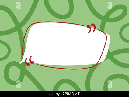 Cartoon Style Thought Bubble Box Representing Ideas And Opinions Stock ...