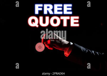 Inspiration showing sign Get Quote. Business showcase the most recent ...
