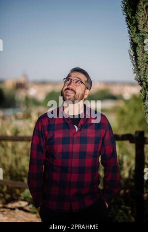 Comedian Aníbal Gómez poses after an interview for Europa Press, April ...