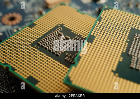 Central Processing Unit, CPU chip processor of computer mainboard ...