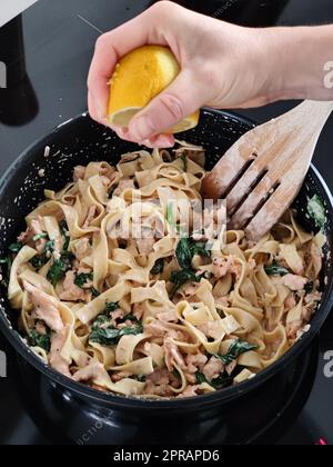 A closeup shot of an Italian dish made with vegetables and served on a ...