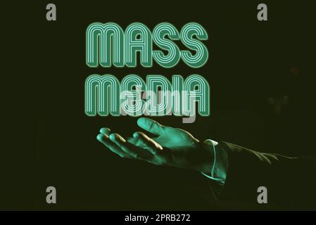 Conceptual hand writing showing Media Technology. Concept meaning ...