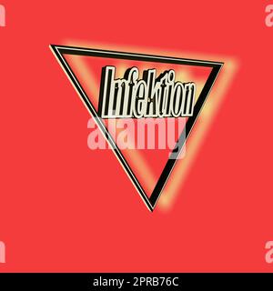 "Infektion" = "Infection" - word, lettering or text as a 3D ...