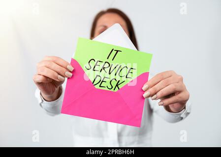 Woman Holding Letter And Envelope Sending Important Information Stock ...